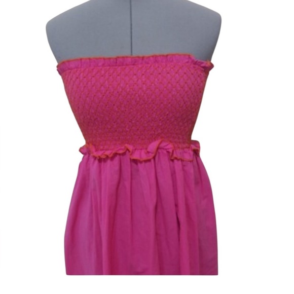 Tuckernuck | Dresses | Pomander Place Strapless Smocked Maxi Dress Pink ...